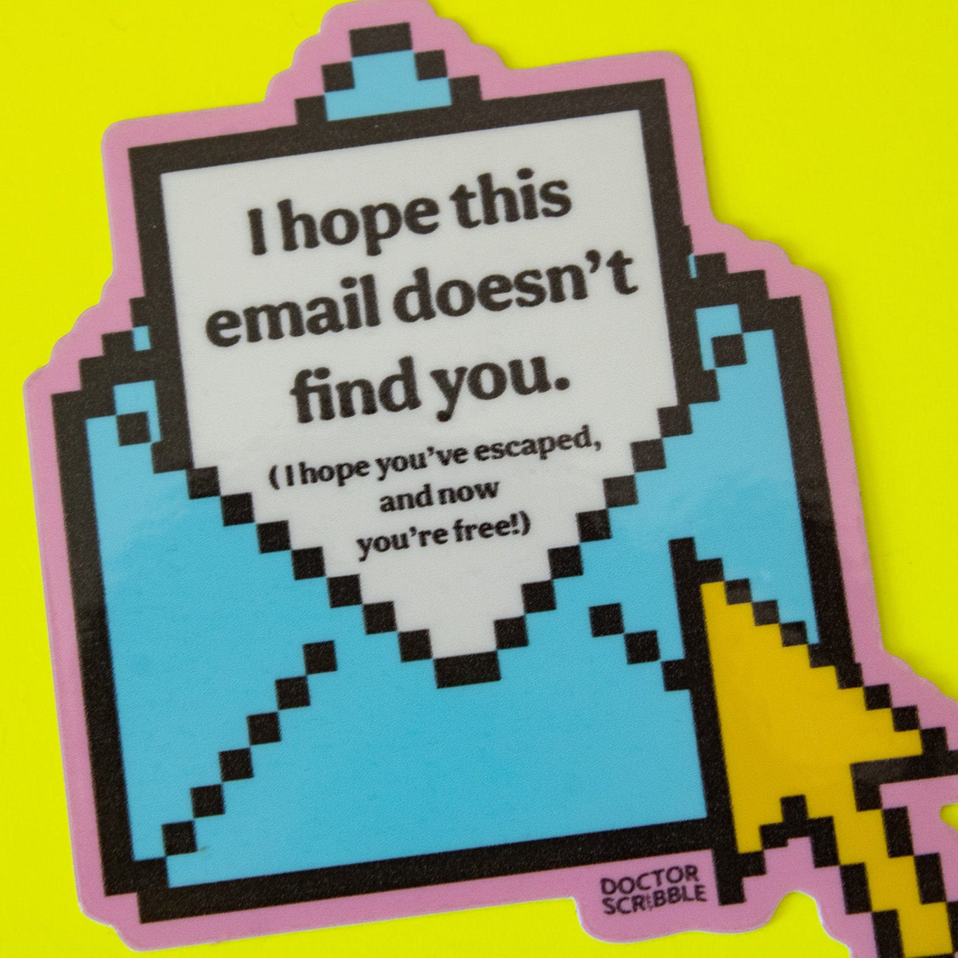 I Hope this Email Doesn't Find You Vinyl Sticker | Cute, aesthetic ...